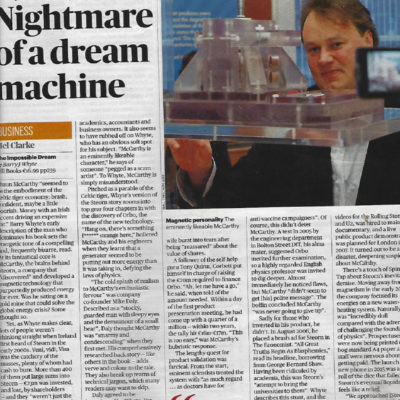 The Impossible Dream: book brings new account of Steorn’s journey ...